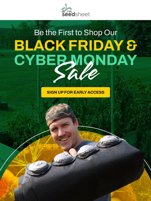 Seedsheet: Be First in Line for Our Biggest Sale of the Year 🎉 | Milled