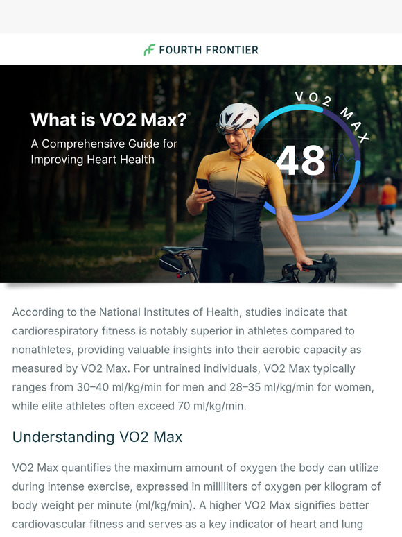 Fourth Frontier: How VO2 Max Works: The Science of Endurance and Fitness Explained | Milled