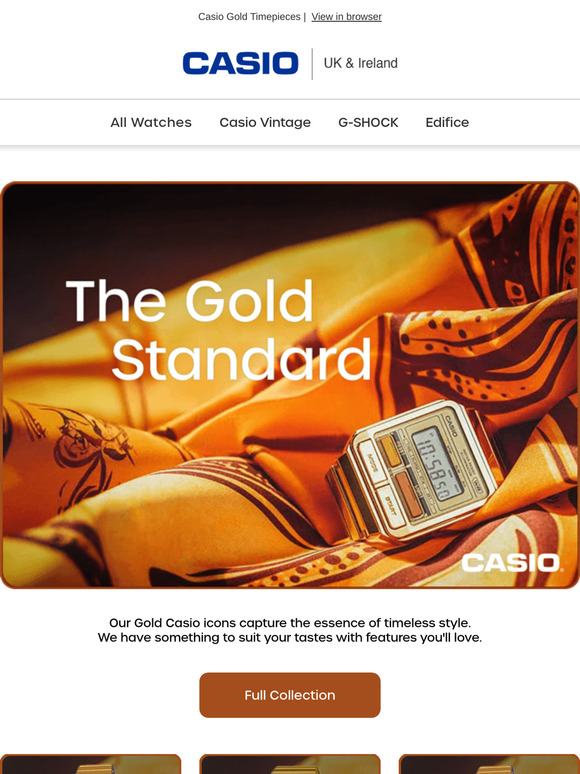 Casio: Keep winning with Casio Gold Timepieces | Milled