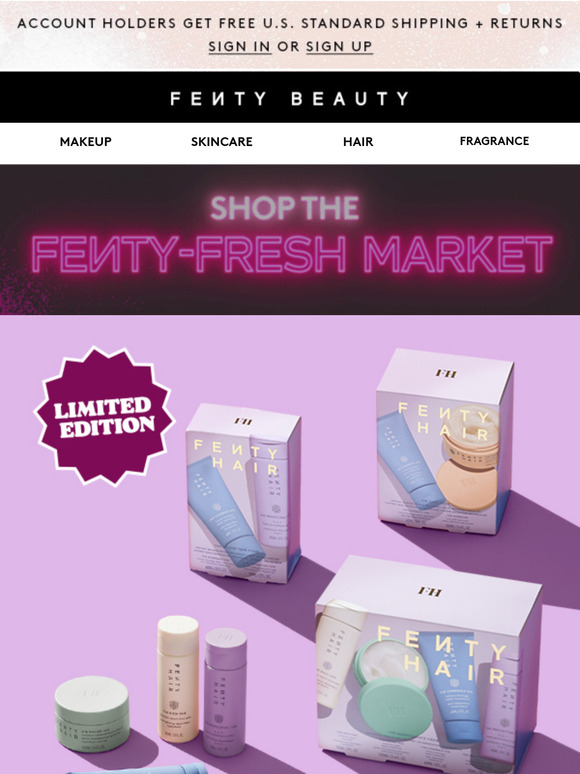 Fenty Beauty: Top your looks 🍒 with fresh hair minis | Milled