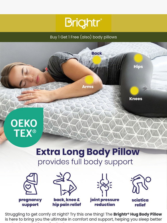 Brightr Sleep: Why a Body Pillow Might Be Your New Sleep Essential!🤫 ...