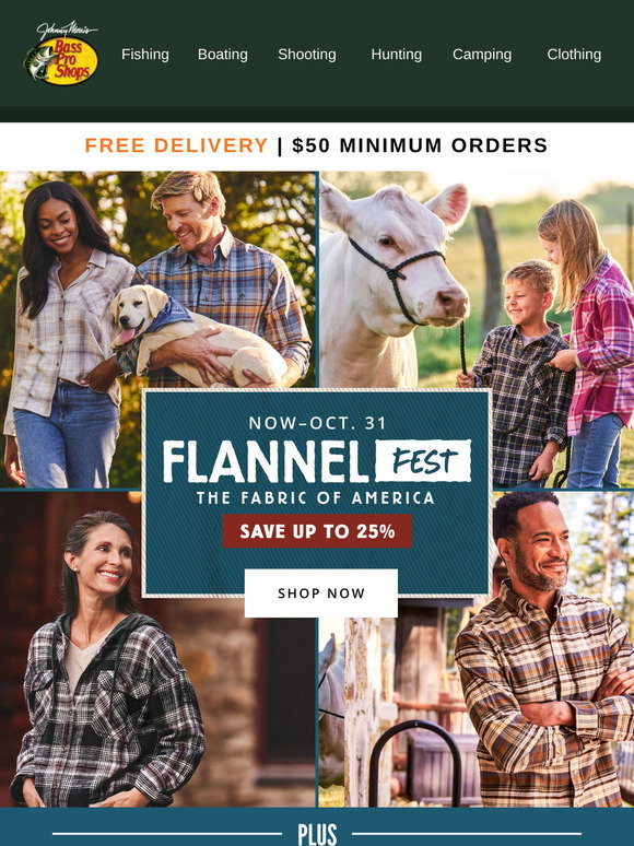 Bass Pro Shops: Flannel Fest: Where Comfort Meets Style! | Milled