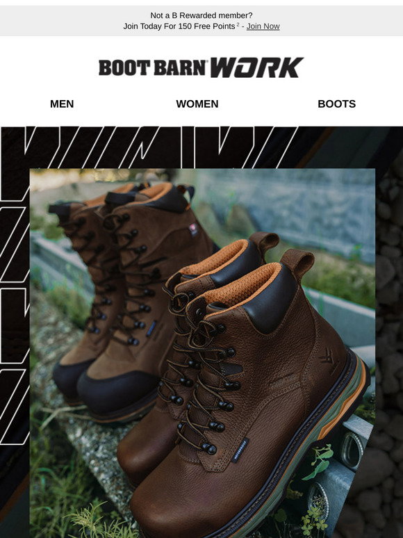 Boot Barn: Waterproof lace-up & pull-on boots | Milled