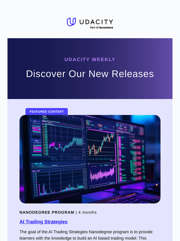Udacity: Udacity Weekly: Learn AI Trading, explore Rust, and more! | Milled