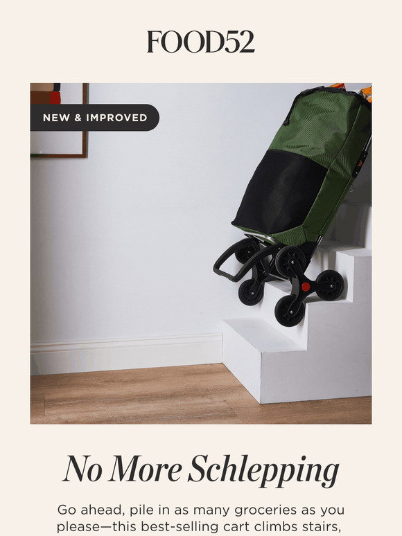 Food52: This cart climbs stairs, thanks to clever wheels. | Milled