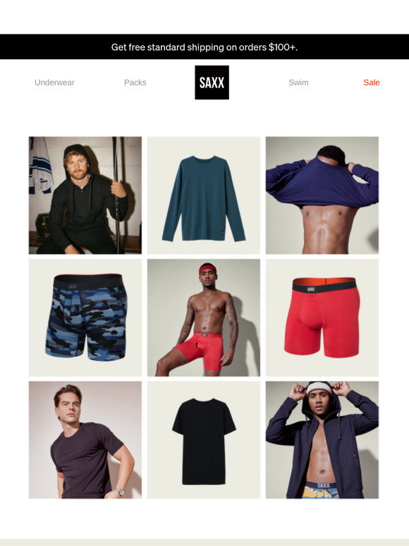 SAXX Underwear Email Newsletters: Shop Sales, Discounts, and Coupon Codes