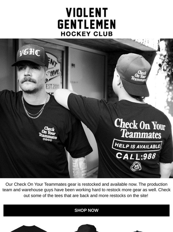 Violent Gentlemen: Check On Your Teammates RESTOCKED 🚨 | Milled