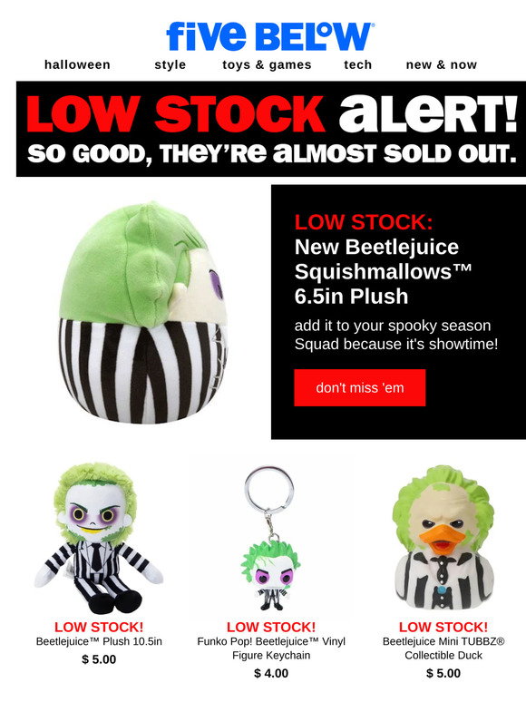 Five Below: sound the low stock alarm! 🚨 | Milled