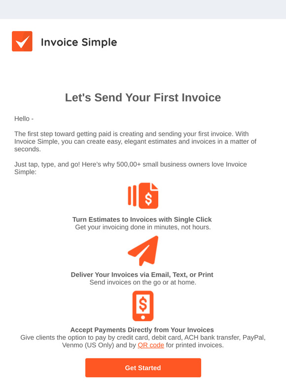 Invoice Simple: It's time to send your first invoice | Milled