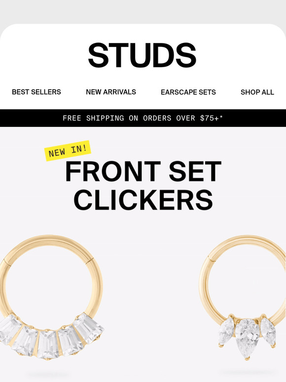 Studs: NEW! Front-set Clickers 💫 | Milled