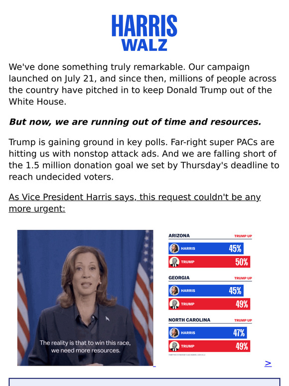 Kamala Harris: Can Vice President Harris count on your very first ...