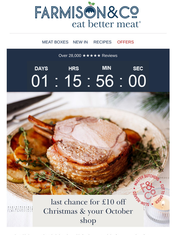Farmison & Co: 🎄 LAST CHANCE: £10 OFF CHRISTMAS! | Milled
