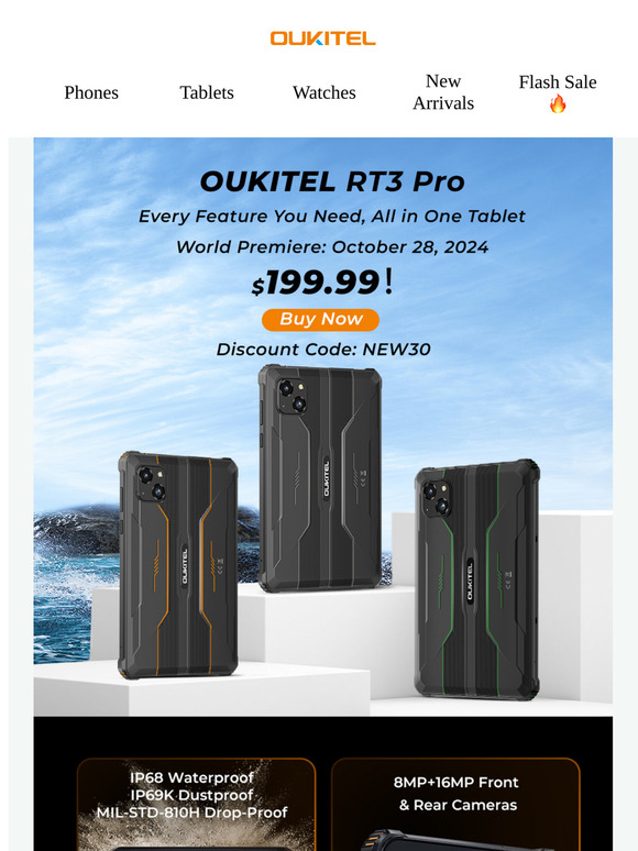 oukitel: Launch Alert! The Budget RT3 Pro is Here! | Milled