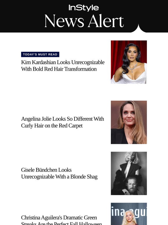 InStyle Box: Kim Kardashian looks unrecognizable with bold red hair ...