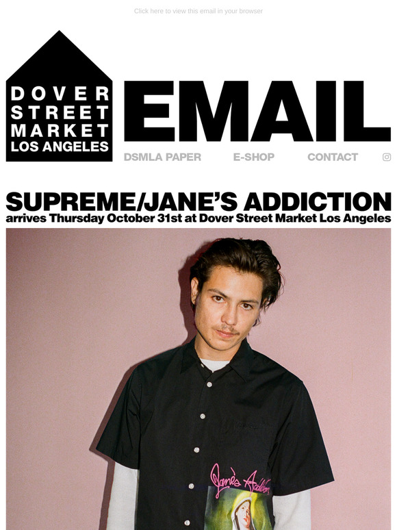 Dover Street Market: Supreme/Jane’s Addiction arrives Thursday October ...