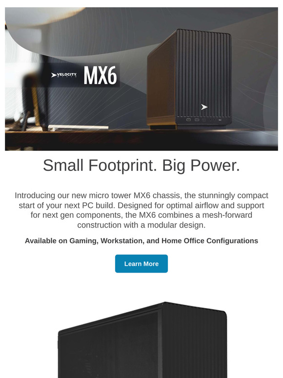 Velocity Micro Gaming PCs: Meet Our New Micro Tower MX6 Chassis | Milled