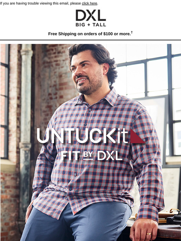 DXL Big + Tall: NEW Releases From UNTUCKit, Fit By DXL Just Dropped ...