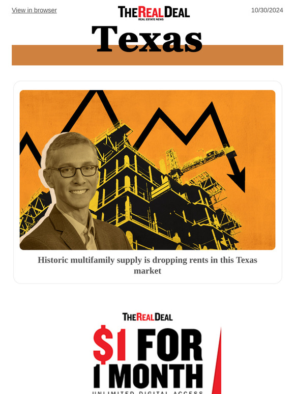 The Real Deal: How historic multifamily supply affects Texas metros ...