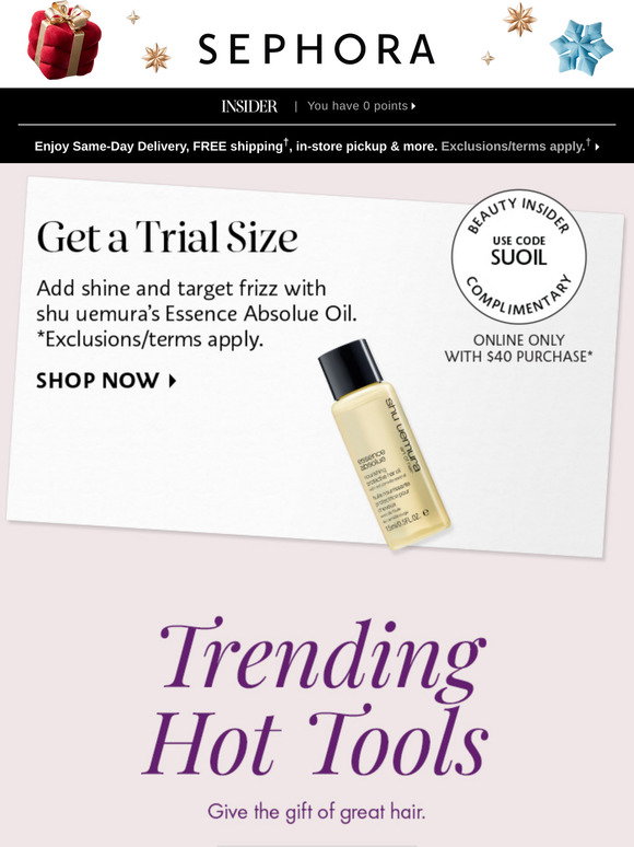Sephora: Unwrap the secret to great hair this holiday🎁 | Milled