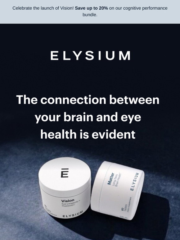 Elysium Health: Did you know the eye is a direct extension of the brain ...