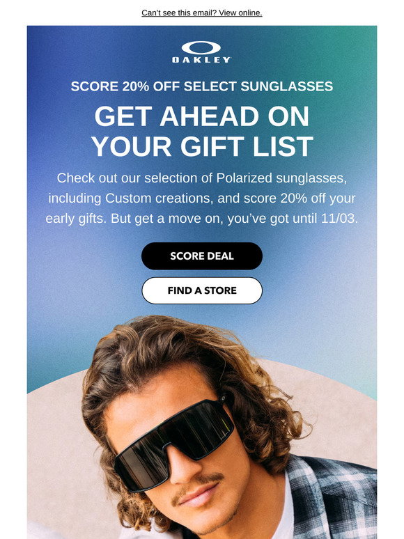 Oakley: Get Ahead on Your Gift List And Save Now | Milled