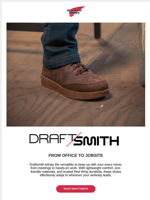 Red Wing Shoes: Roll Up Your Sleeves with Draftsmith | Milled