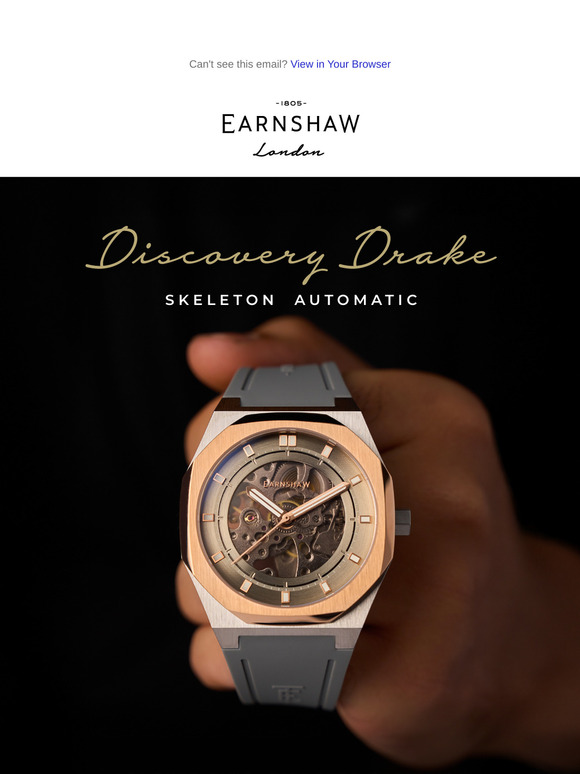 Thomas Earnshaw: Introducing the Discovery Drake Skeleton Automatic 🕰️ ...