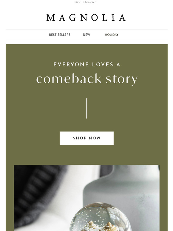 Magnolia Email Newsletters: Shop Sales, Discounts, and Coupon Codes