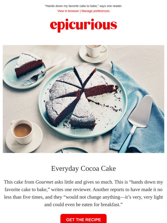 Epicurious: Everyday cocoa cake | Milled
