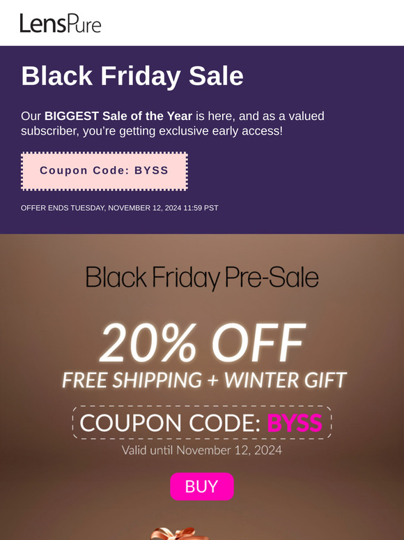 LensPure: Early Access: Biggest Sale This Black Friday! | Milled