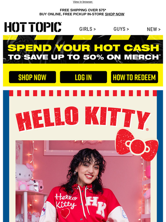 Hot Topic: Hello Kitty turns 50 🎂 We’re celebrating with a supercute ...