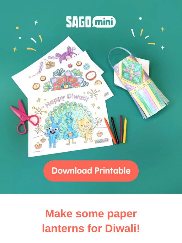 Sago Mini: Celebrate Diwali with a printable pack! 🪔 | Milled
