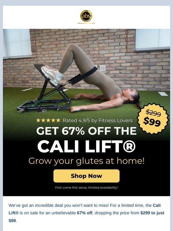 The Abs Company: 67% OFF the Cali Lift— now just $99! | Milled