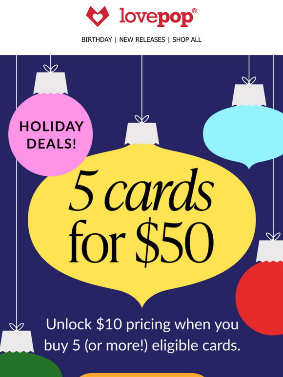 Lovepop: $10 holiday cards 🎄 | Milled