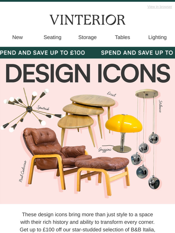 Vinterior: Design icons: Stand-out pieces you need to know about | Milled