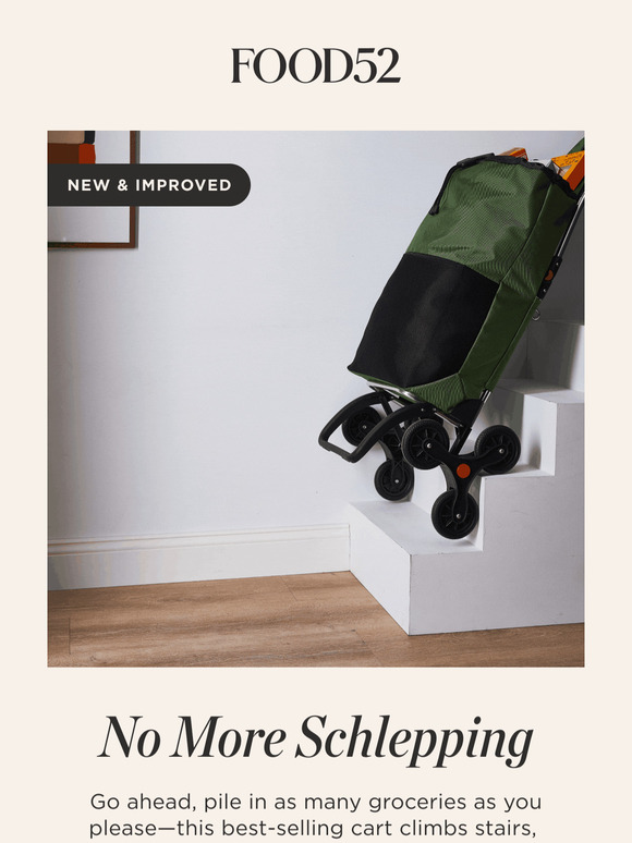 Food52: This cart climbs stairs, thanks to clever wheels. | Milled