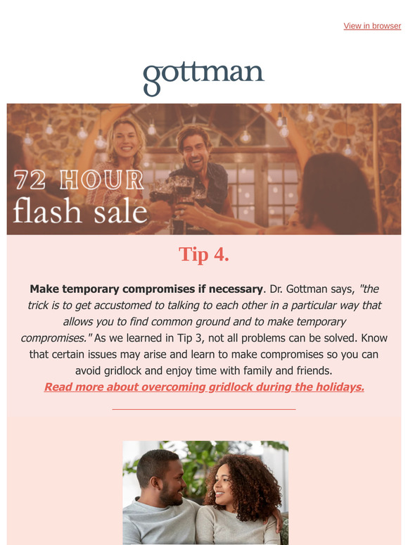 Gottman Institute: What is a "Temporary Compromise"? | Milled
