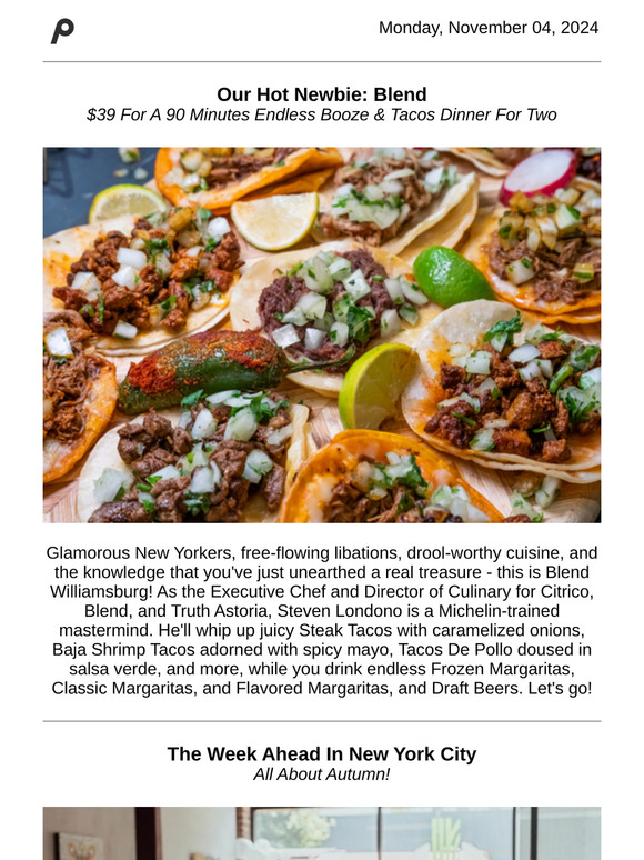 pulsd: Bottomless Tacos x Margs Dinner, The Week Ahead, Starchild ...