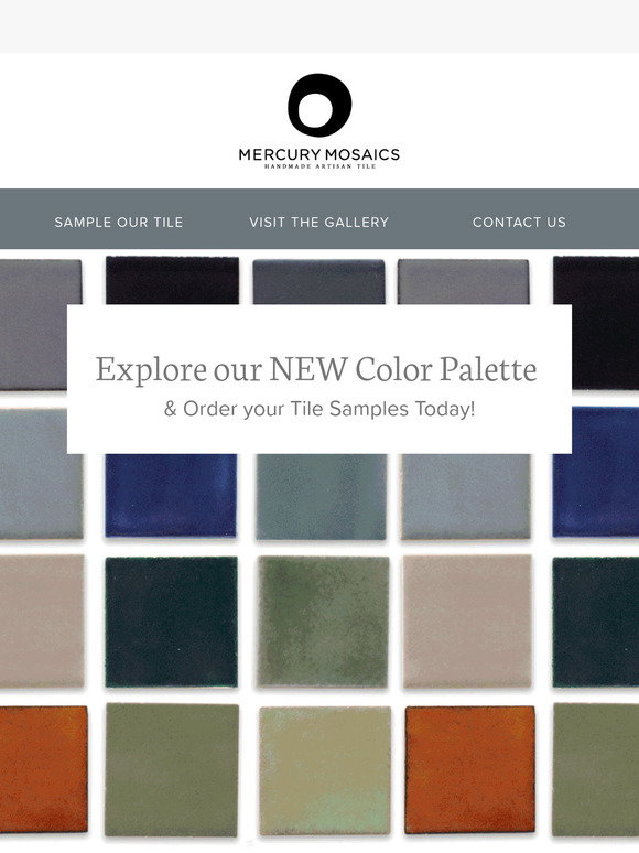 Mercury Mosaics: Explore our NEW Color Palette & Order Samples Today! 🎨 ...