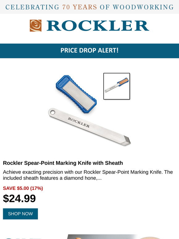 Rockler Woodworking and Hardware Email Newsletters: Shop Sales ...