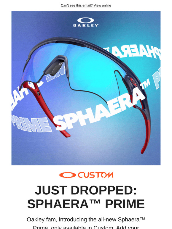 Oakley: Just Dropped: Sphaera™ Prime | Milled