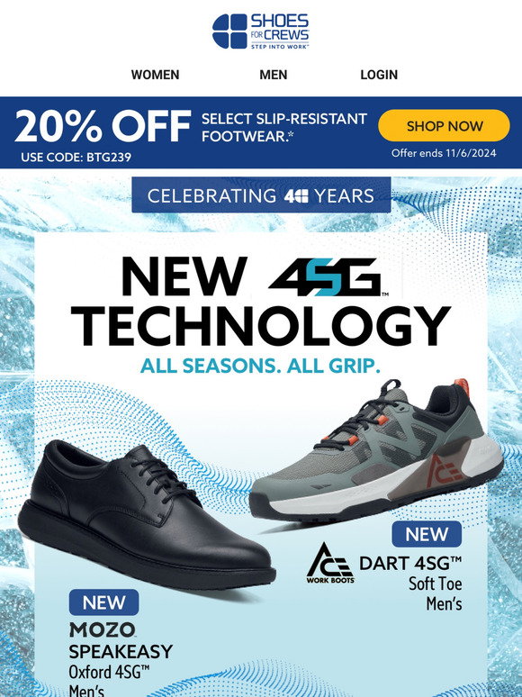 Shoes for Crews: Experience our New 4SG Technology | Milled