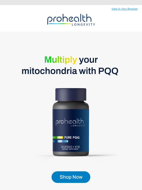 ProHealth: Multiply Your Mitochondria with PQQ | Milled
