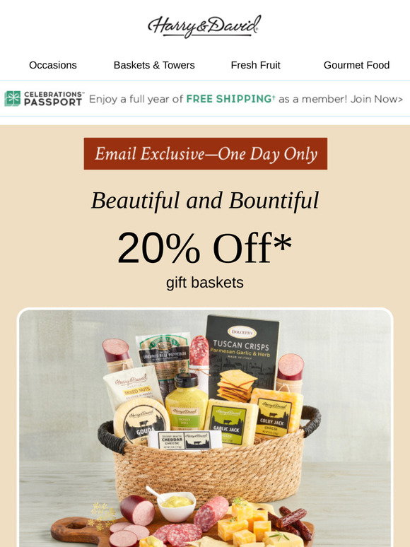 Harry & David Email Newsletters: Shop Sales, Discounts, and Coupon Codes