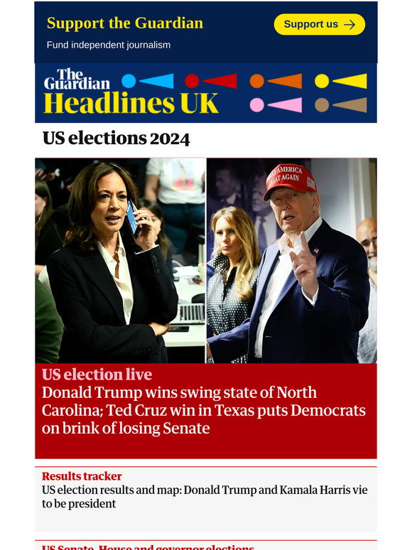 The Guardian: The Guardian Headlines: US election 2024 live ...