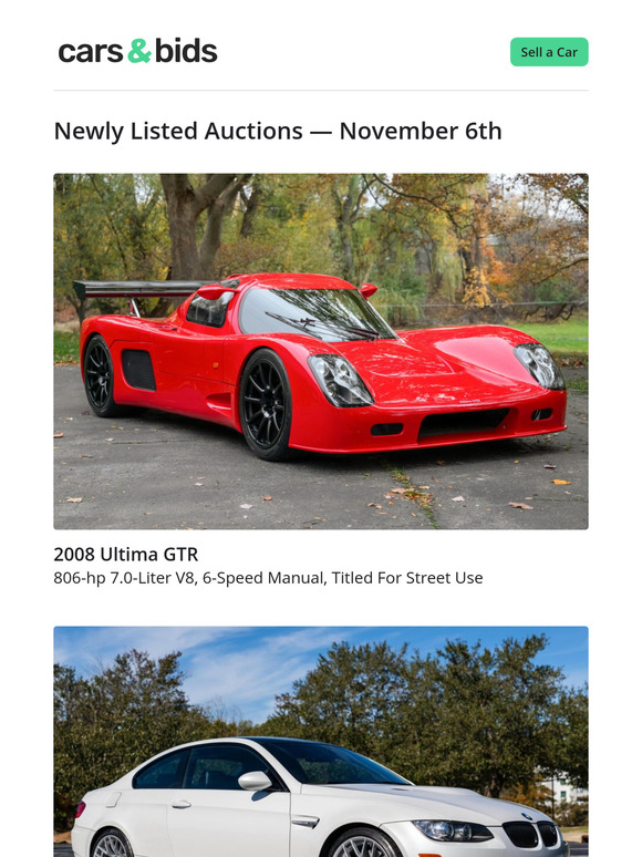 Cars & Bids: Cars & Bids Today | Milled