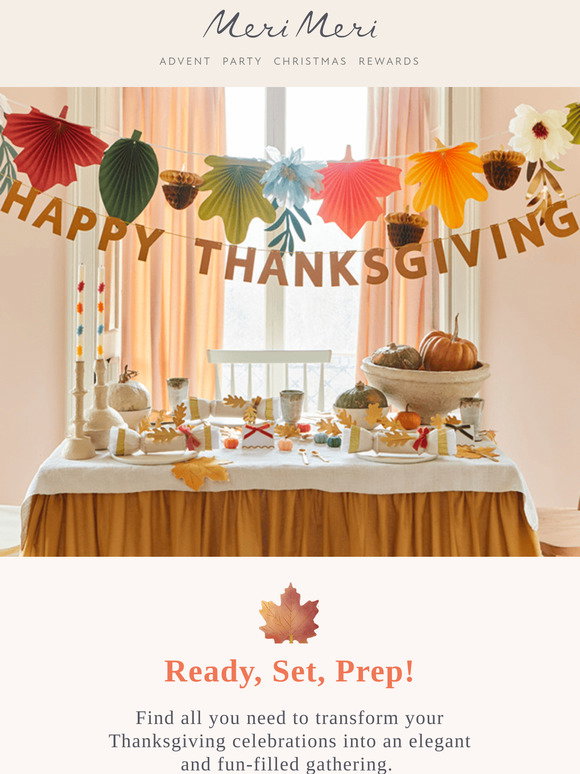 Meri Meri: Elegant Thanksgiving Decor 🍂 🥧 | Milled
