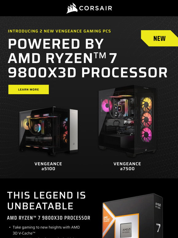 Corsair: Now Available: Vengeance a5100 & a7500 with AMD Ryzen™ 7 ...