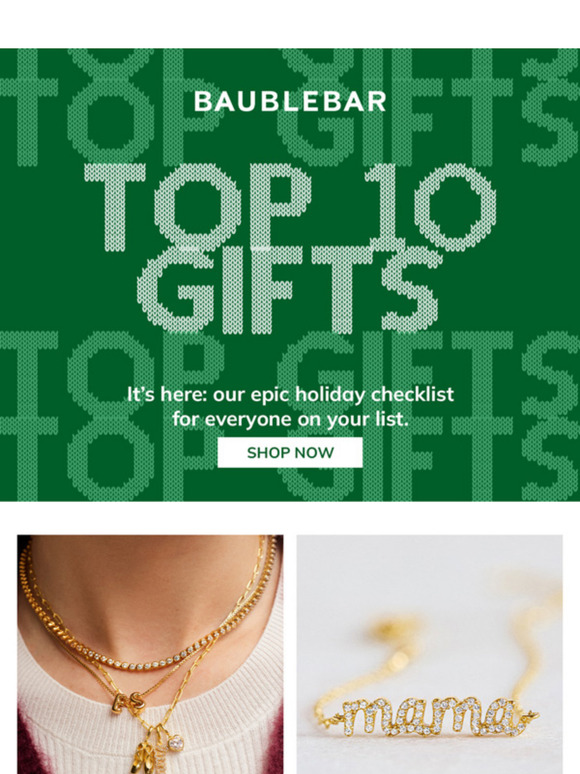 BaubleBar Email Newsletters: Shop Sales, Discounts, and Coupon Codes