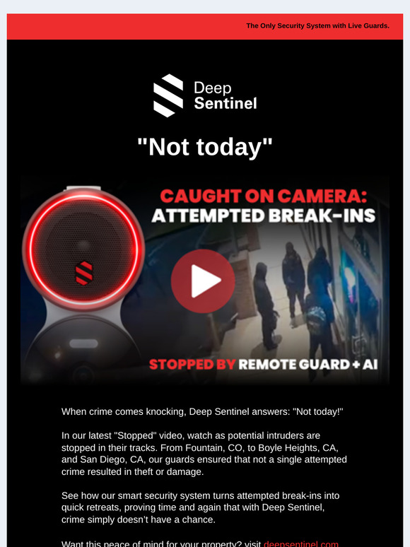 Deep Sentinel: No entry 🚫 | Milled